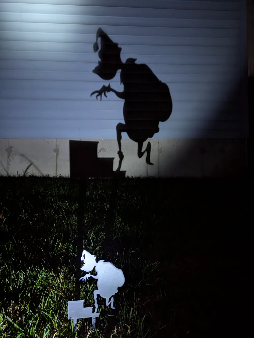 Grinch Sneaking Upstairs - Christmas Shadow Caster by Quantum Print ...