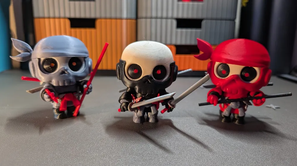 Skullbotz Ninja Snap Protocol Cute Desk Toy No AMS by Spandolage3D ...