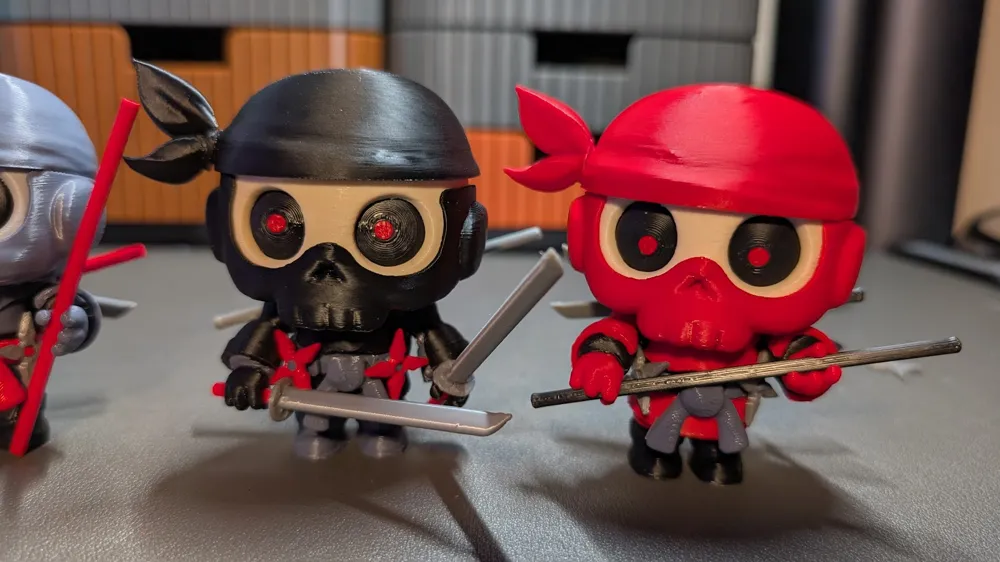 Skullbotz Ninja Snap Protocol Cute Desk Toy No AMS by Spandolage3D ...