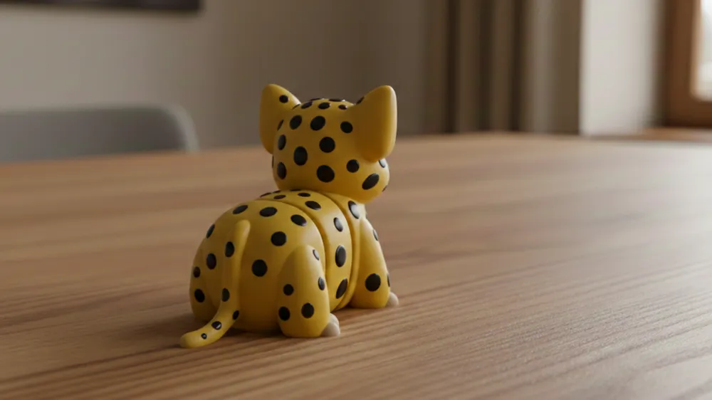 Articulated Leopard – Cute Flexi Animal - Free 3D Print Model - MakerWorld