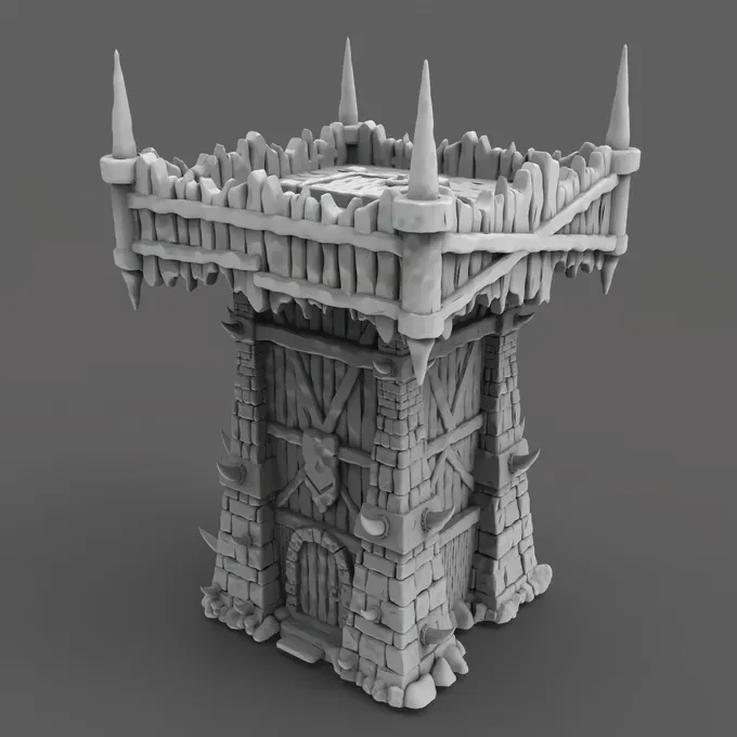 Orc Village Tower by extruded.designs MakerWorld: Download Free 3D Models
