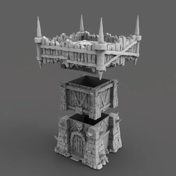 Orc Village Tower by extruded.designs MakerWorld: Download Free 3D Models