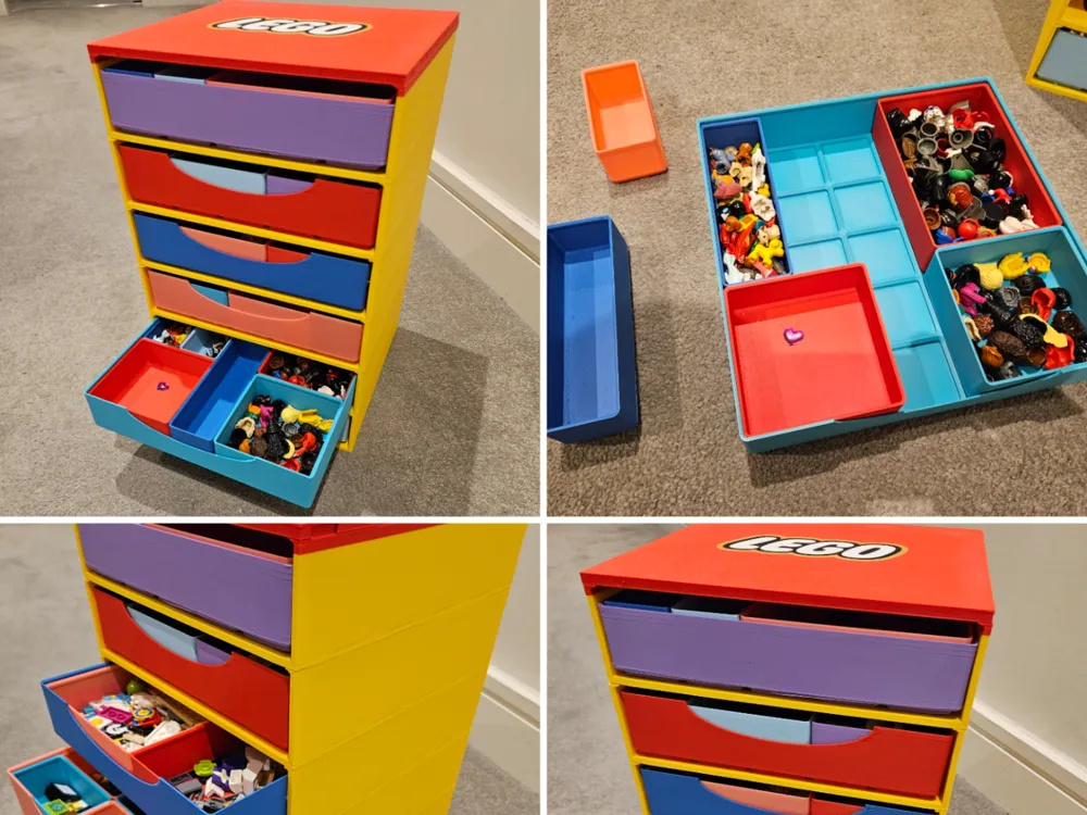 Gridfinity Modular Shelf & Drawer Storage System - Free 3D Print Model ...