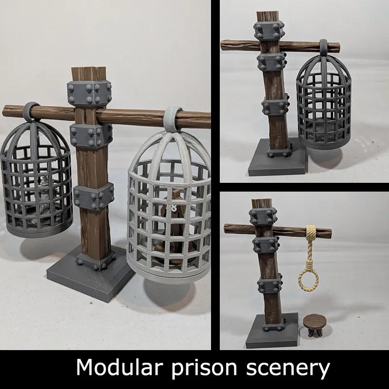 Prison - gallows - modular scenery by Together 3D MakerWorld: Download ...