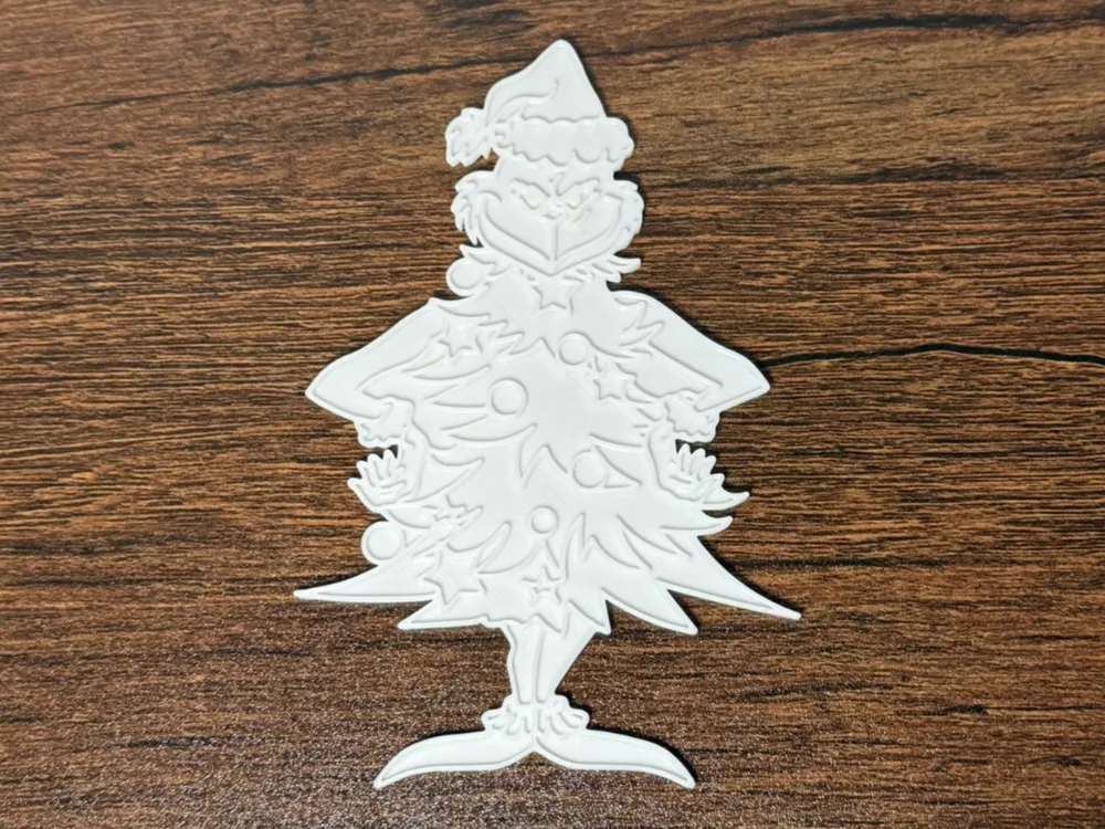 Grinch Christmas Tree Print & Paint by Brit3rMakes MakerWorld: Download ...