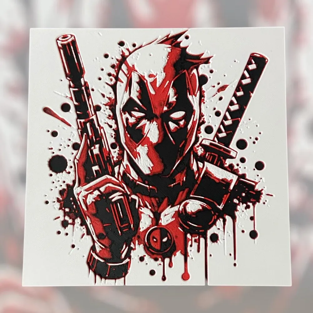 Deadpool HueForge by Cry3DLab - MakerWorld