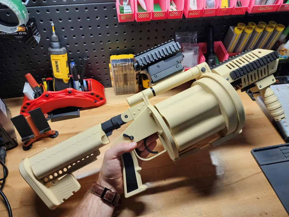M32A1 40mm Grenade Launcher - 1:1 Display (V1) - Free 3D Print Model ...