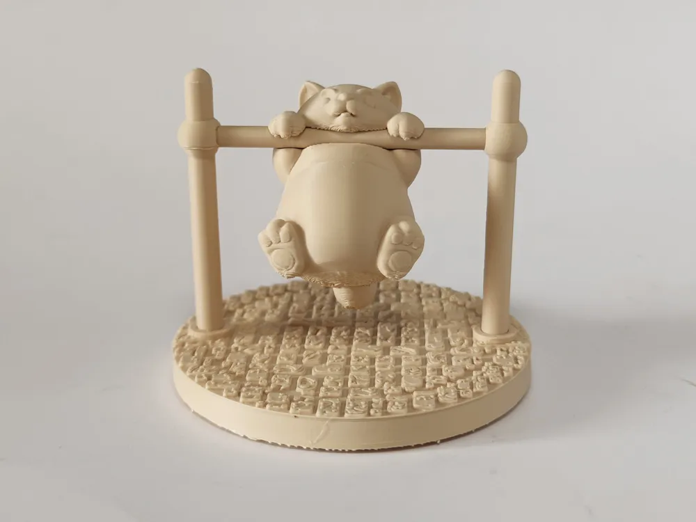 Cat doing pull-ups - Free 3D Print Model - MakerWorld