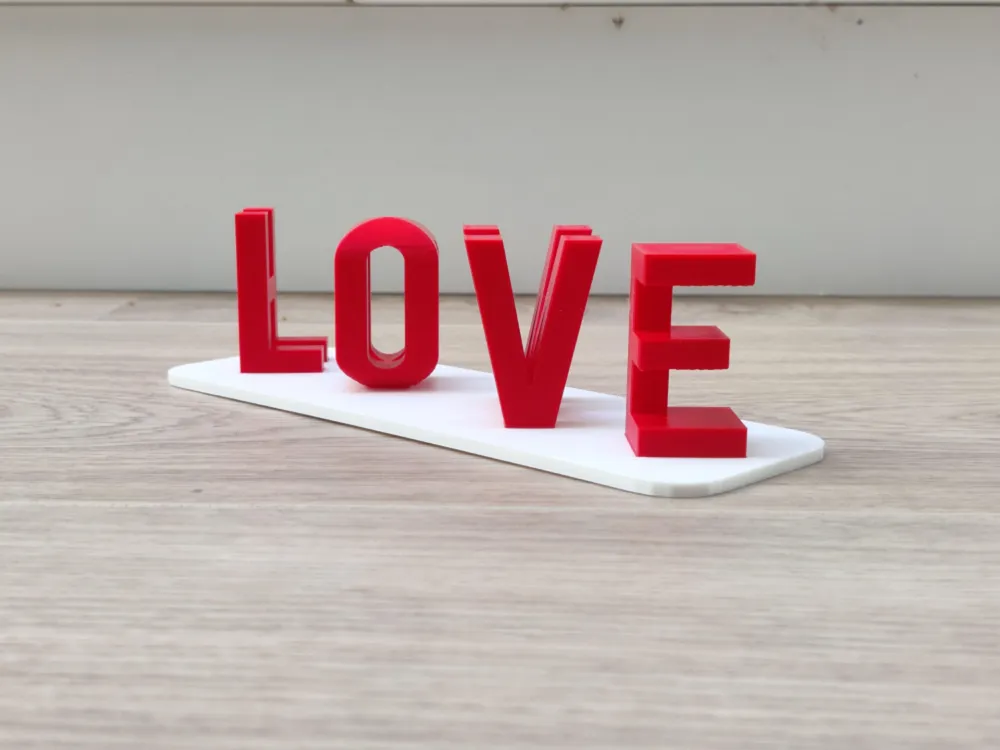 Home Love digraph by Whiletrue - MakerWorld