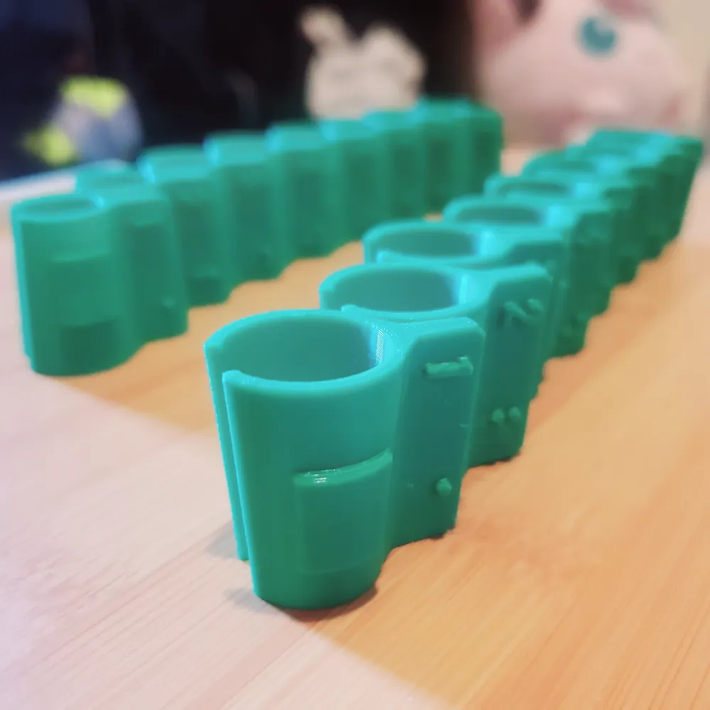 Braille enabled XLR (Microphone) cable end labels for Channels 1-8 by ...