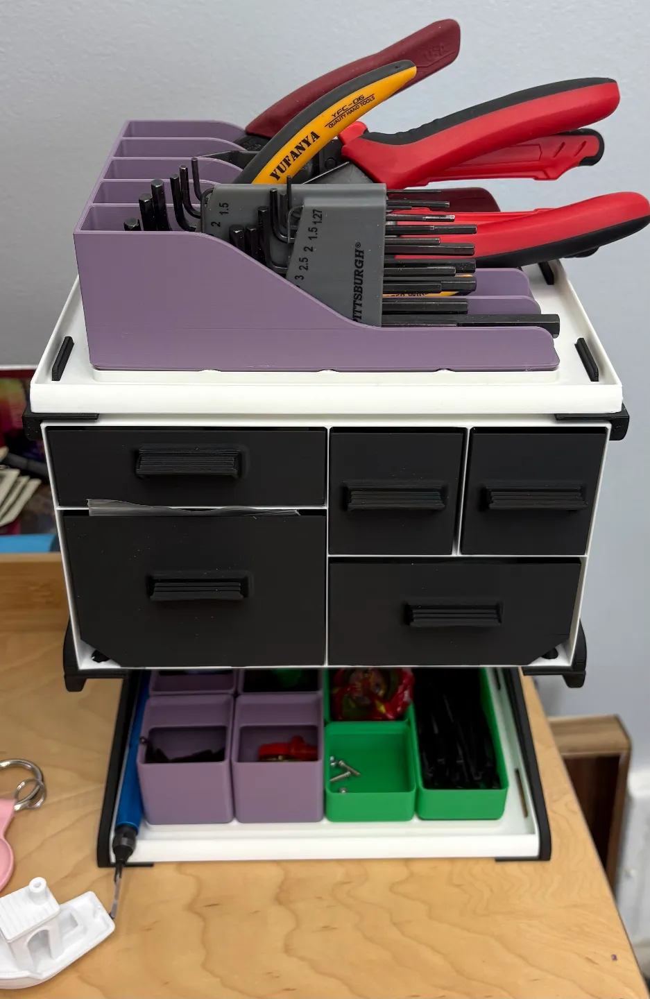 Stackable Shelf Organizer with Gridfinity Base Remixed by user ...