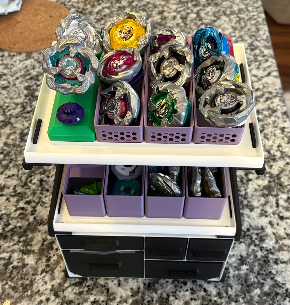 Stackable Shelf Organizer with Gridfinity Base Remixed by user ...