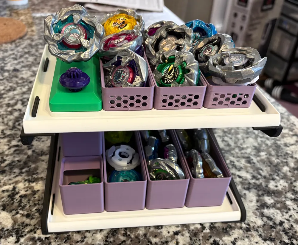 Stackable Shelf Organizer with Gridfinity Base Remixed by user ...
