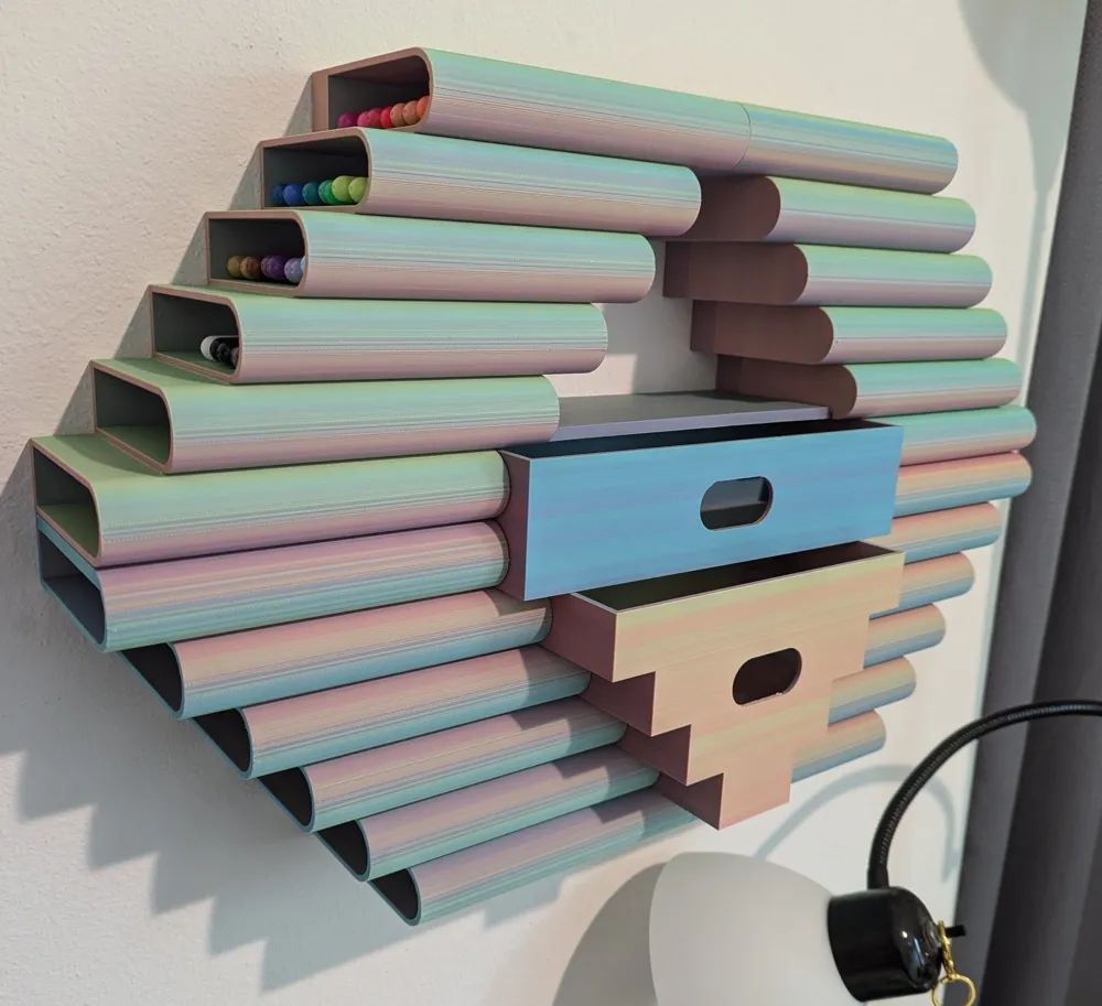 Wall Mounted Craft Supply Storage by VoltCruelerz - MakerWorld