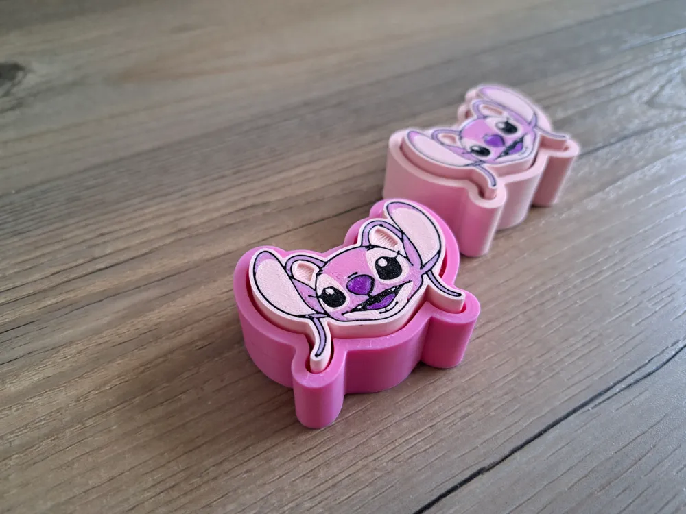Angel from Stitch fidget clicker - Free 3D Print Model - MakerWorld