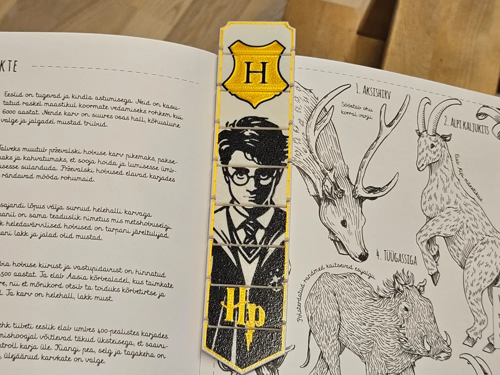 Flexible Harry Potter Bookmark by gobotoruMakerWorld: Download Free 3D ...