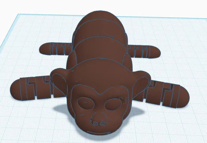 Fully articulated monkey Remixed by BC printsMakerWorld: Download Free ...