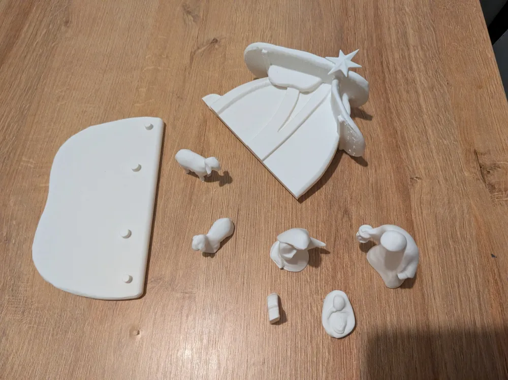 Christmas Nativity Scene - Modern Stylised - Free 3D Print Model ...