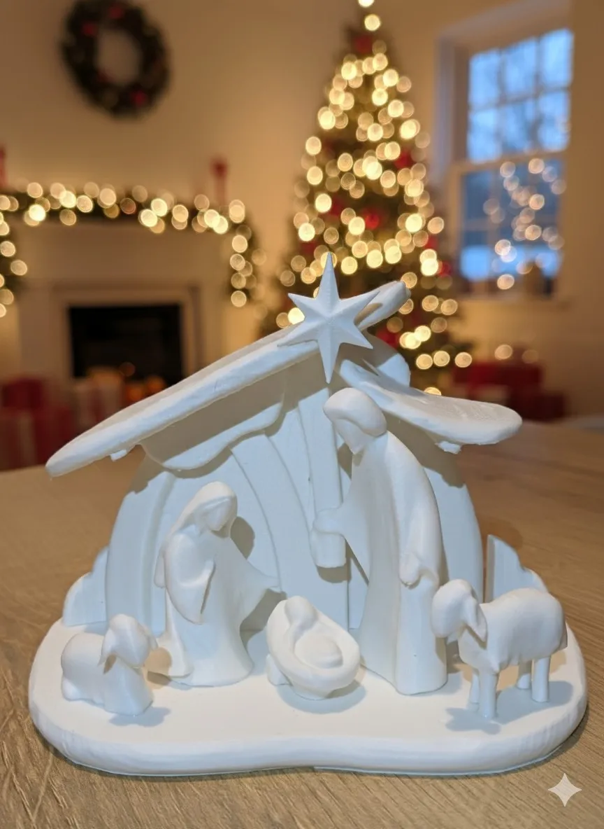 Christmas Nativity Scene - Modern Stylised - Free 3D Print Model ...