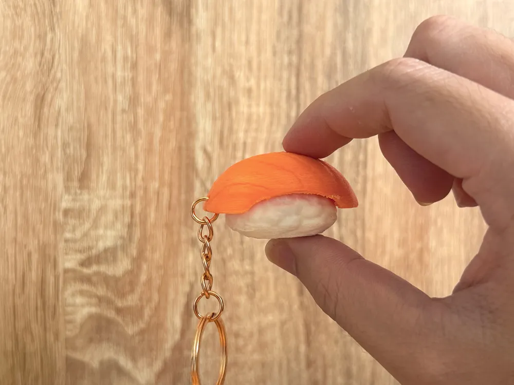Clicky Sushi – Salmon Nigiri Fidget Toy - Free 3D Print Model - MakerWorld
