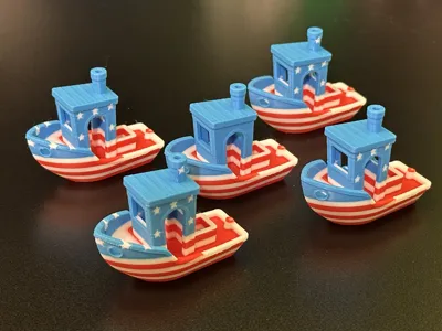 American Flag Benchy - 4th of July Patriotic Boat by Joseph MakerWorld ...