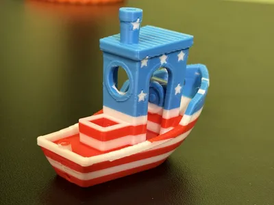 American Flag Benchy - 4th of July Patriotic Boat by Joseph MakerWorld ...