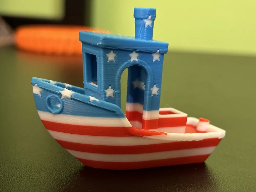American Flag Benchy - 4th of July Patriotic Boat by Joseph MakerWorld ...