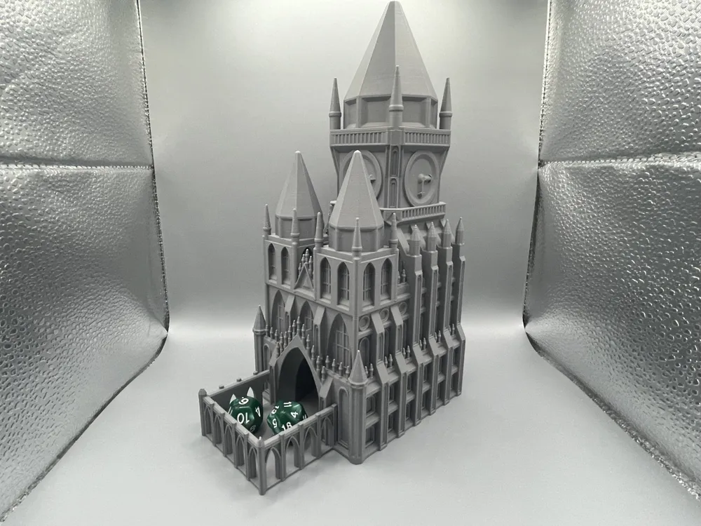 Cathedral Dice Tower - Free 3D Print Model - MakerWorld