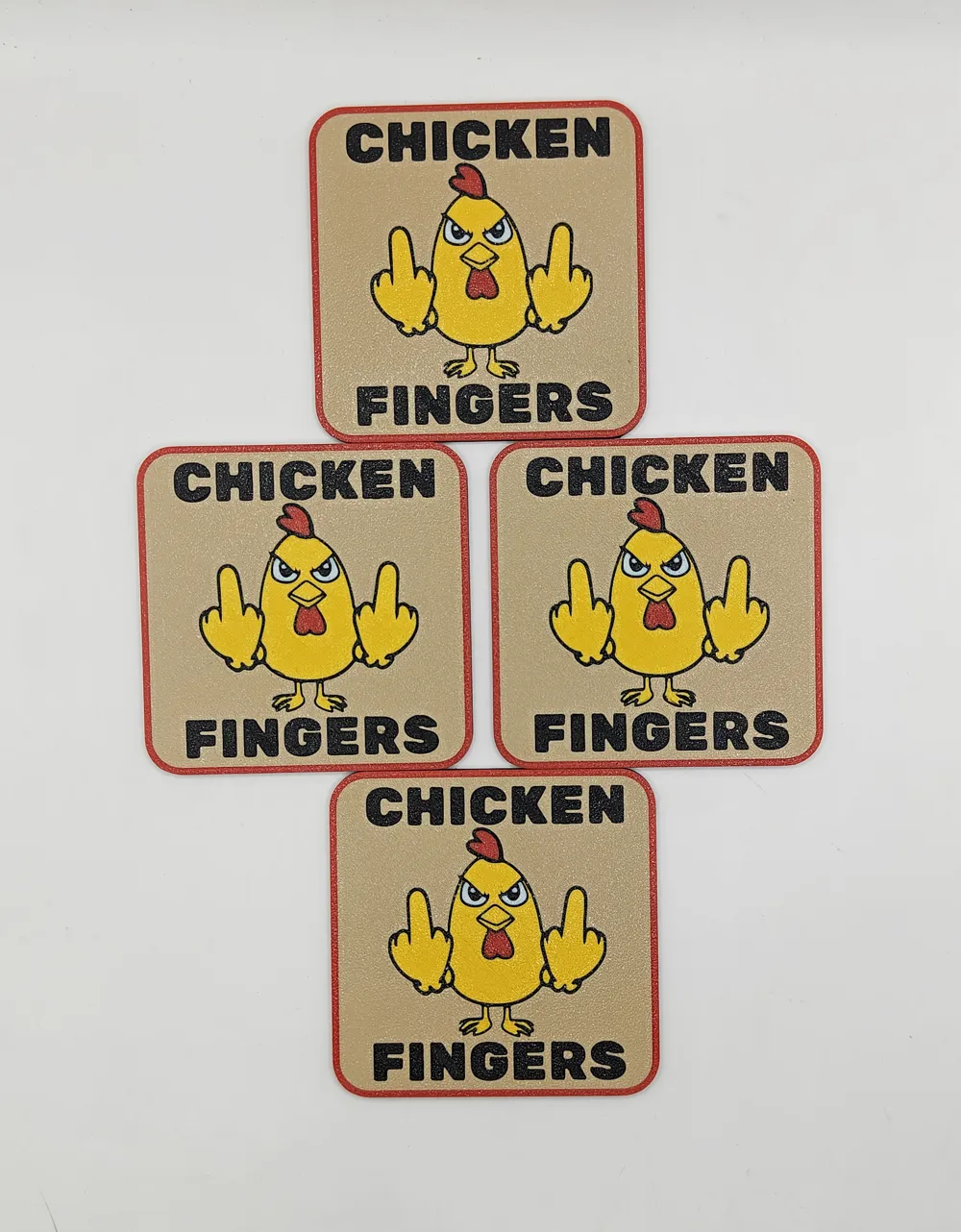 Chicken Fingers Coasters - Free 3D Print Model - MakerWorld