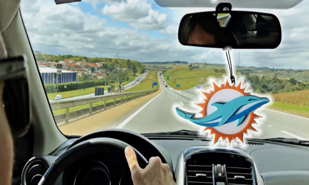 Miami Dolphins Car Rearview Mirror Ornament by Salvadori MakerWorld ...