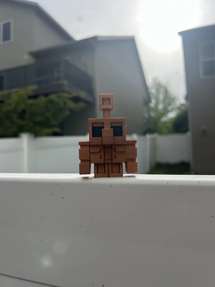 Copper Golem: Minecraft 010 - Free 3D Print Model - MakerWorld
