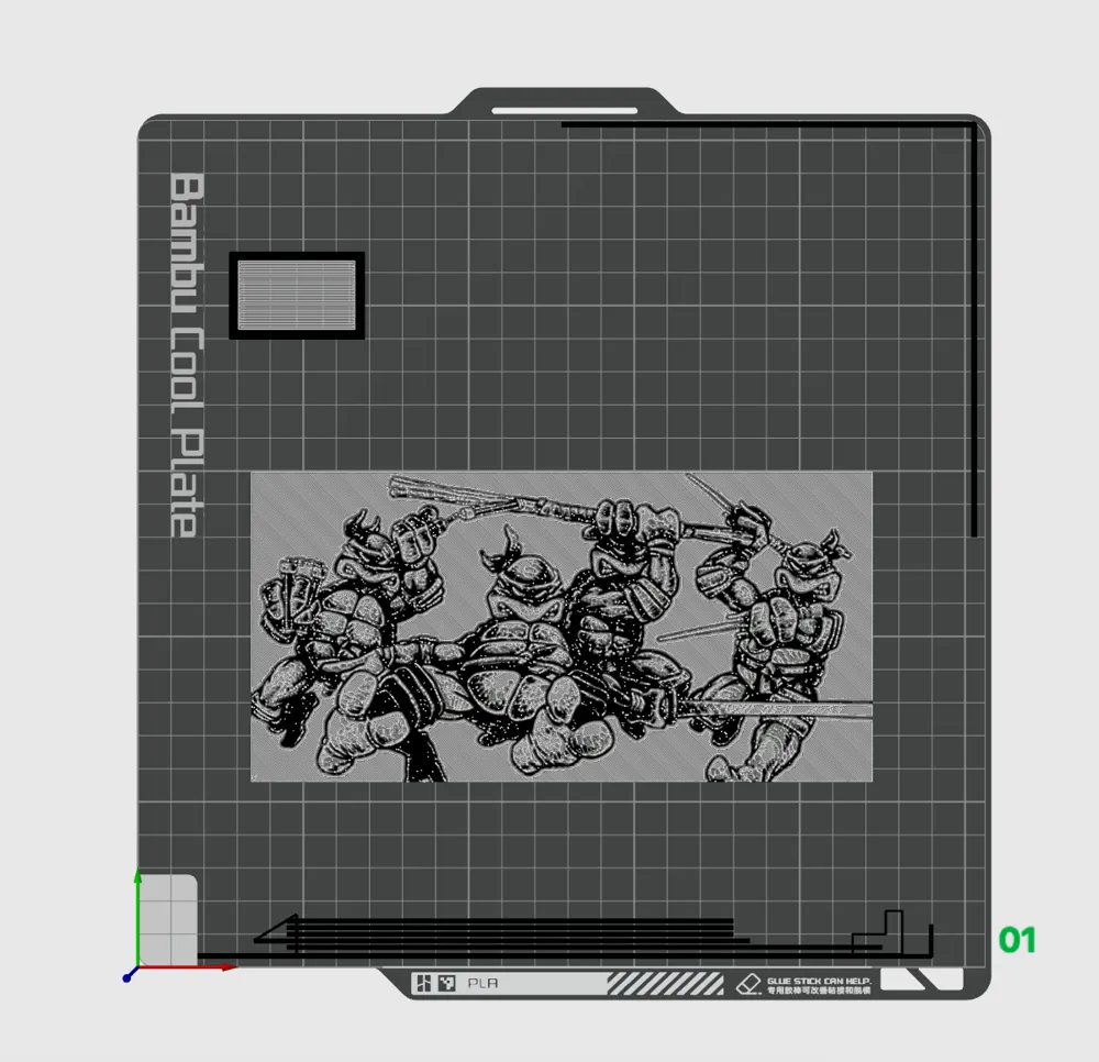 Teenage Mutant Ninja Turtles / 2d art / HueForge / TMNT by 3D Prints ...