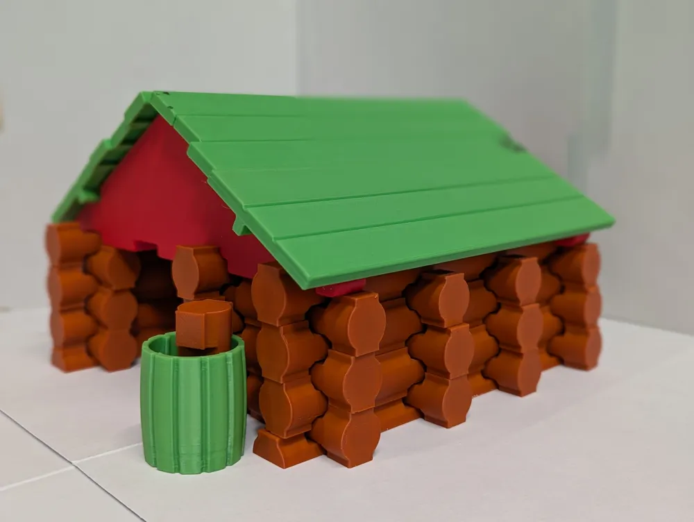 Lincoln Log Playset - Free 3D Print Model - MakerWorld