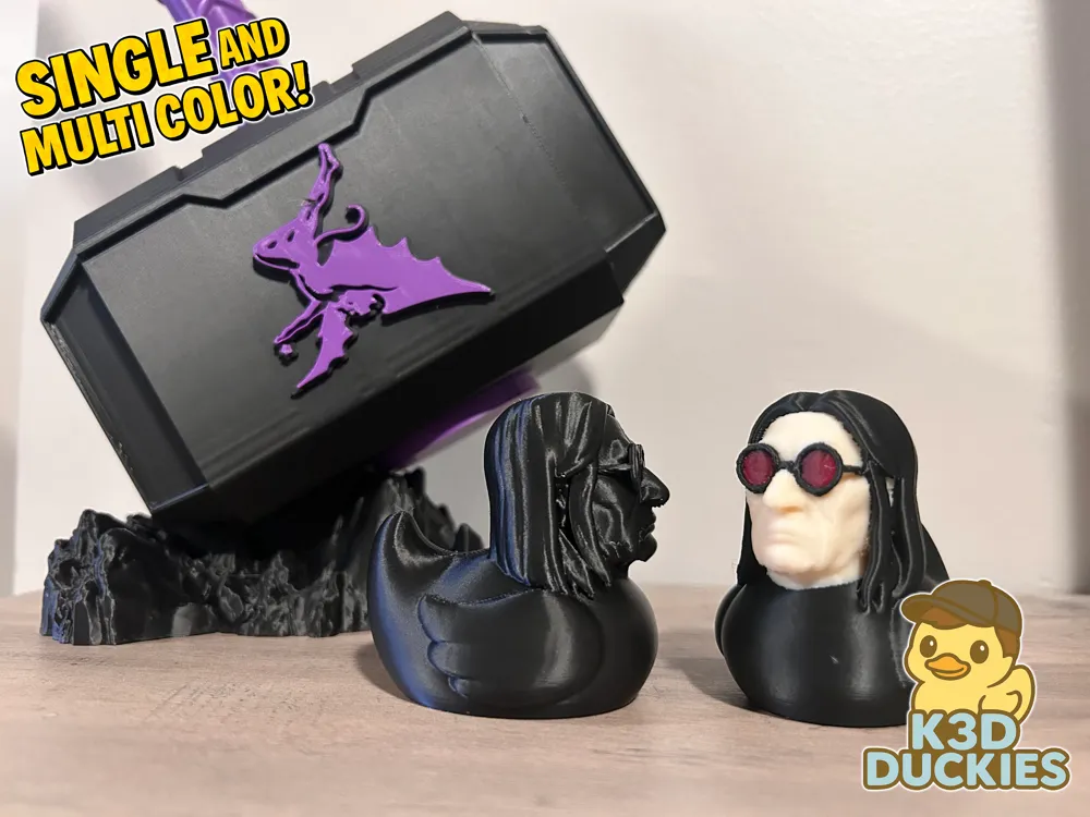 Ozzy Osbourne Rubber Duck by K3DPrint MakerWorld: Download Free 3D Models