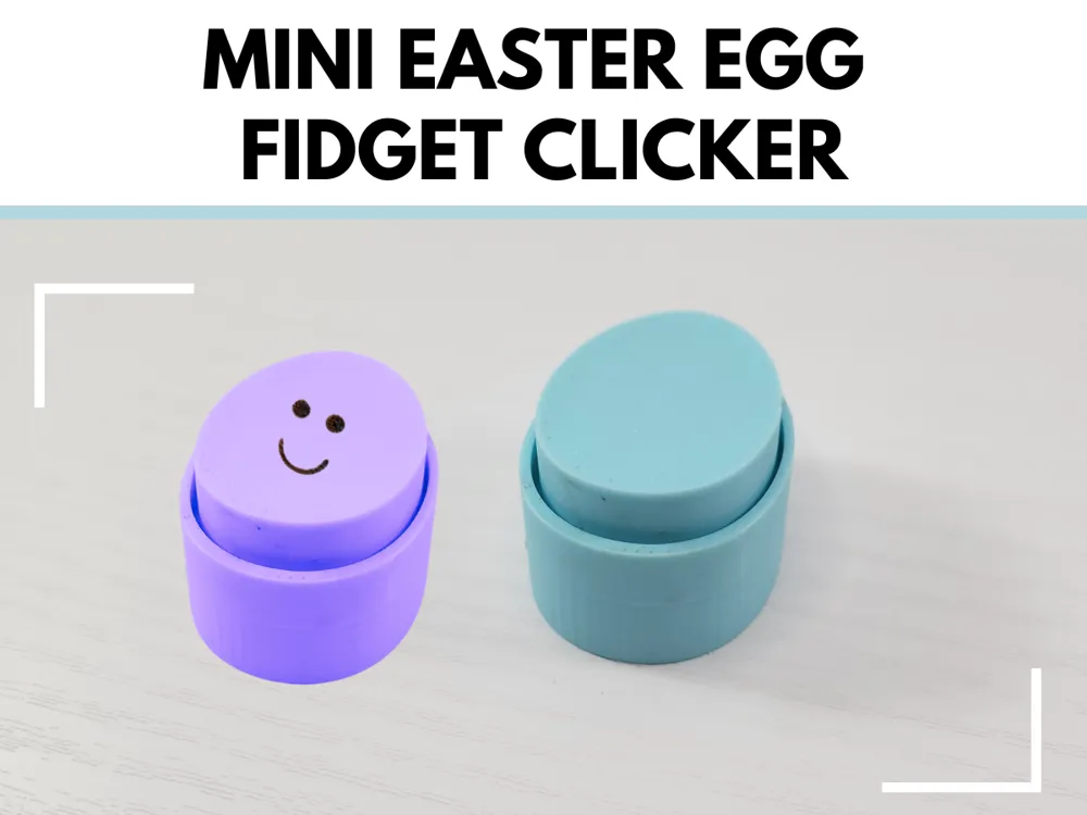 Kawaii Mini Easter Egg Keyboard Clicker Fidget Toy - Free 3D Print ...