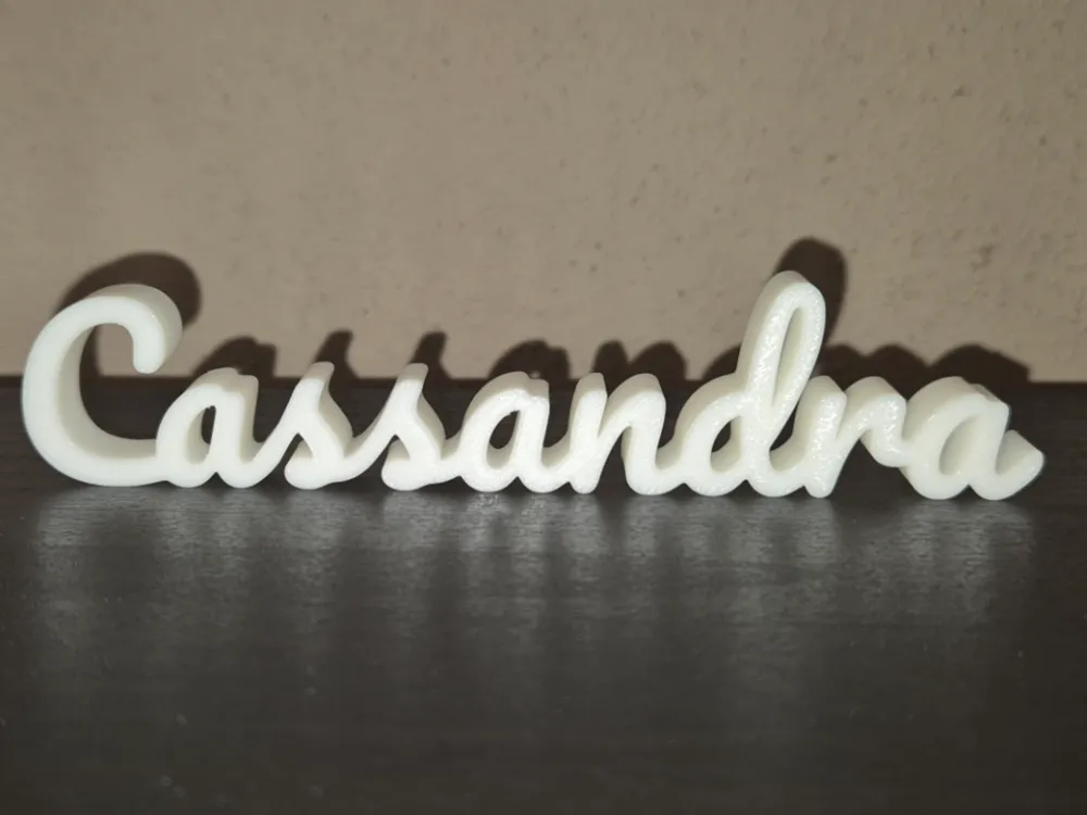 Cassandra Name Sign Display Decor by GabT - MakerWorld