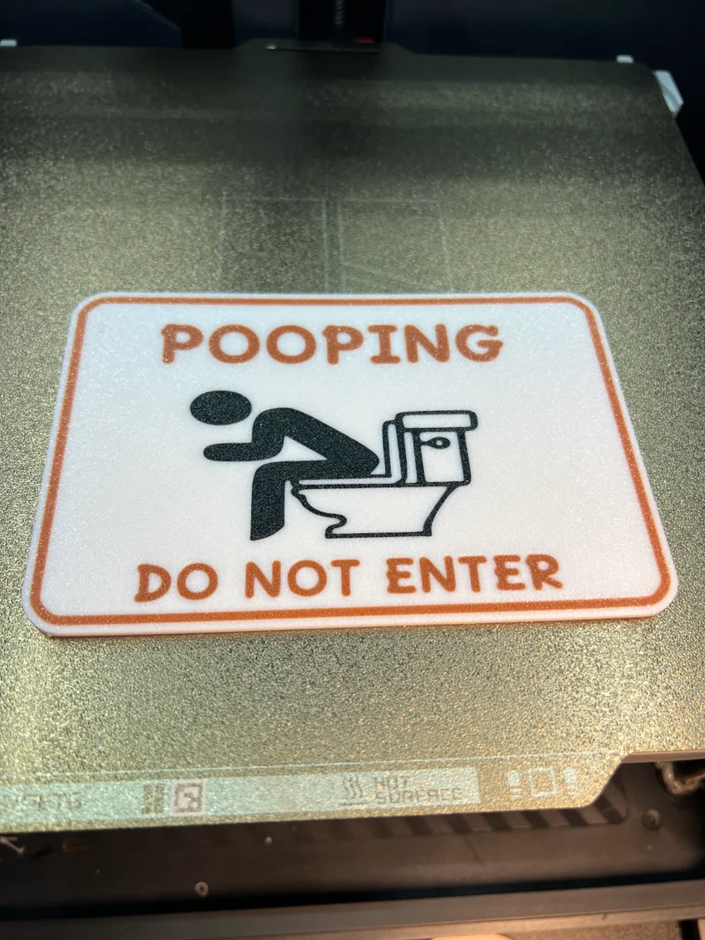 Pooping Do not enter door sign by 3Dprinting4fun - MakerWorld