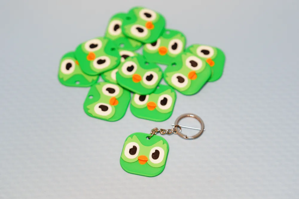 Duolingo Keychain | No AMS , Quick Printing by lost_z - MakerWorld