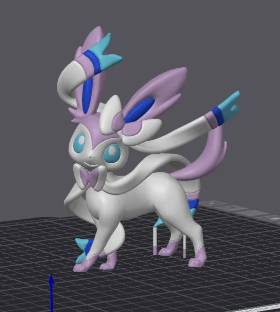 Sylveon - colorized with 1 AMS by Timmitomba - MakerWorld