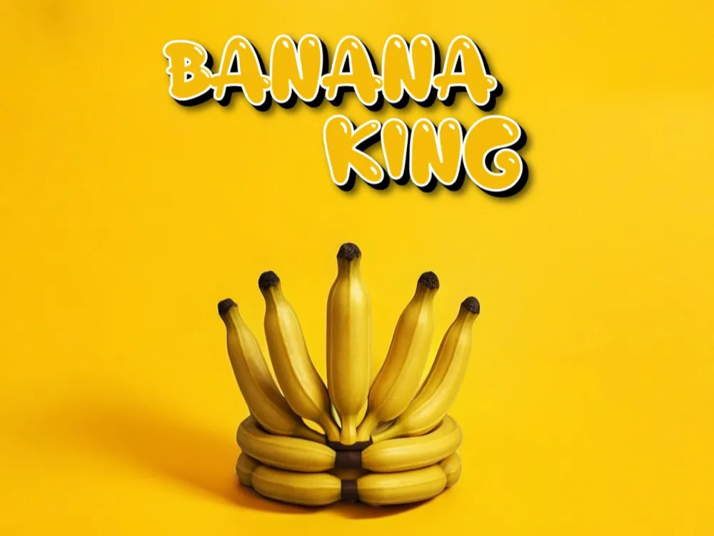 Banana King by Sally RubyMakerWorld: Download Free 3D Models