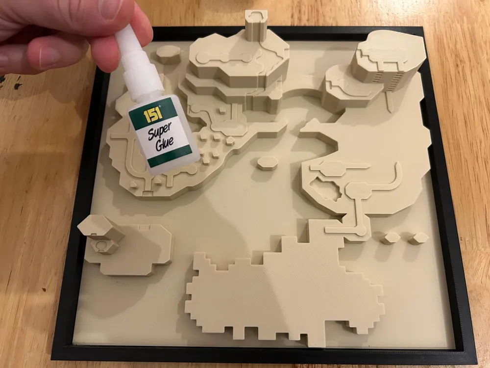 Super Mario World Map (No AMS) - Free 3D Print Model - MakerWorld