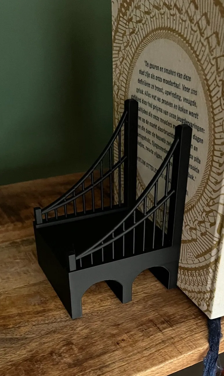 Suspended bridge bookend - Free 3D Print Model - MakerWorld
