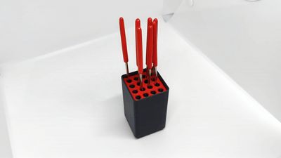 Small file holder Gridfinity 1x1x10u - Free 3D Print Model - MakerWorld