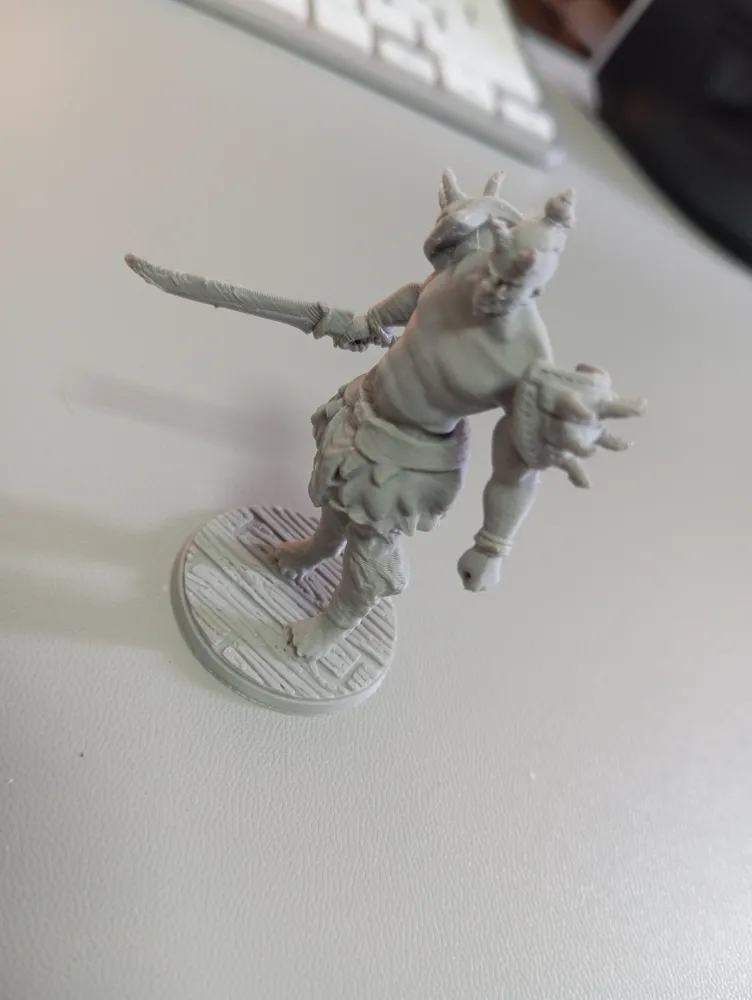 Half-Minotaur Man Dungeons & Dragons - Free 3D Print Model - MakerWorld
