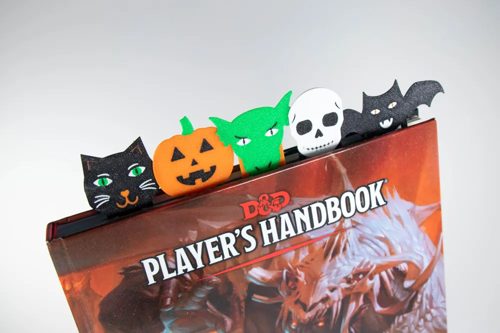 Halloween Bookmark Set by Vogel3DCrafts MakerWorld: Download Free 3D Models