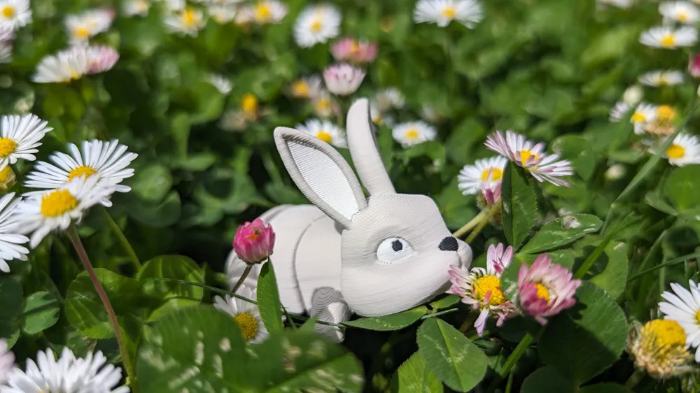 Rabbit - Articulated Figure Keychain - Free 3D Print Model - MakerWorld