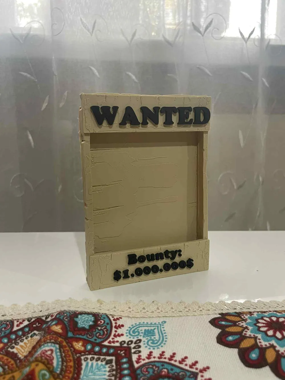 WANTED Bounty poster photo frame by Orban Levente MakerWorld: Download Free 3D Models