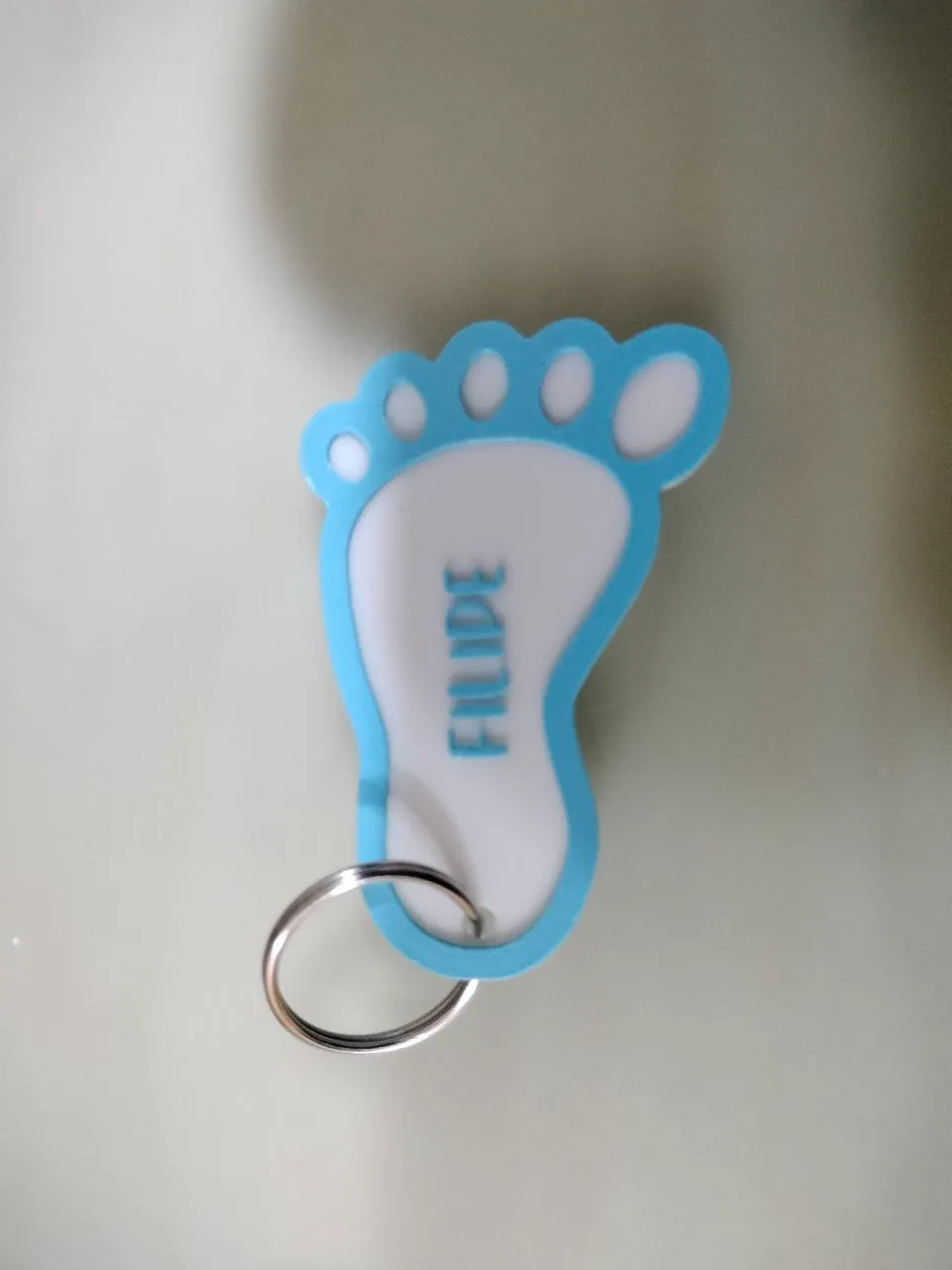 Foot Keychain Custom Name Remixed by Paiva MakerWorld: Download Free 3D ...