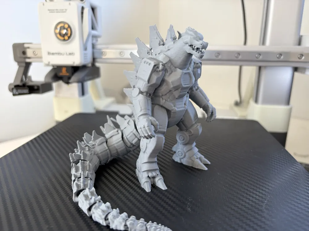 Flexzilla- Mecha Godzilla Flexi - Free 3D Print Model - MakerWorld