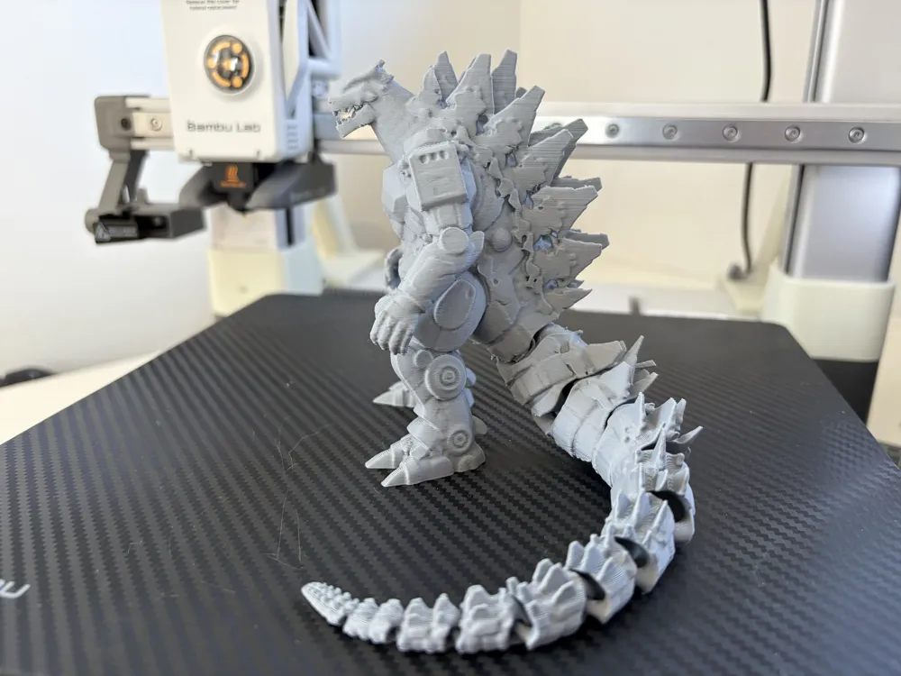 Flexzilla- Mecha Godzilla Flexi - Free 3D Print Model - MakerWorld